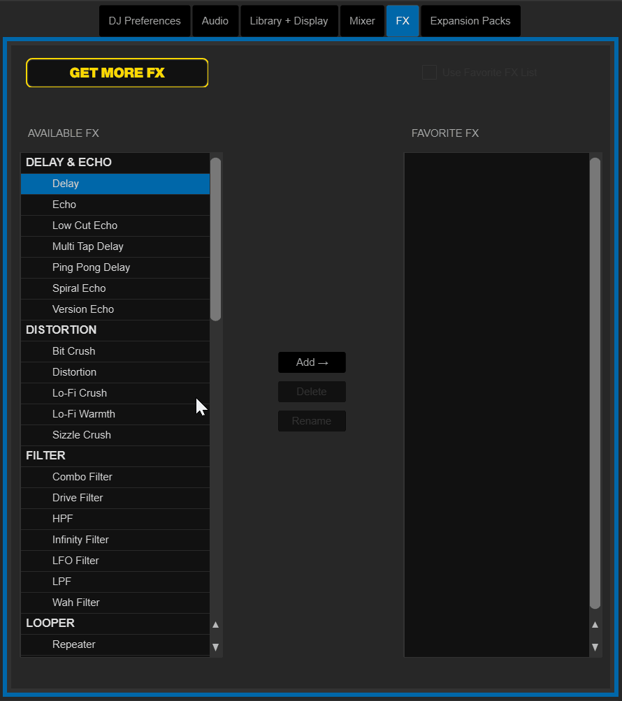 FX (Setup) – Serato Support