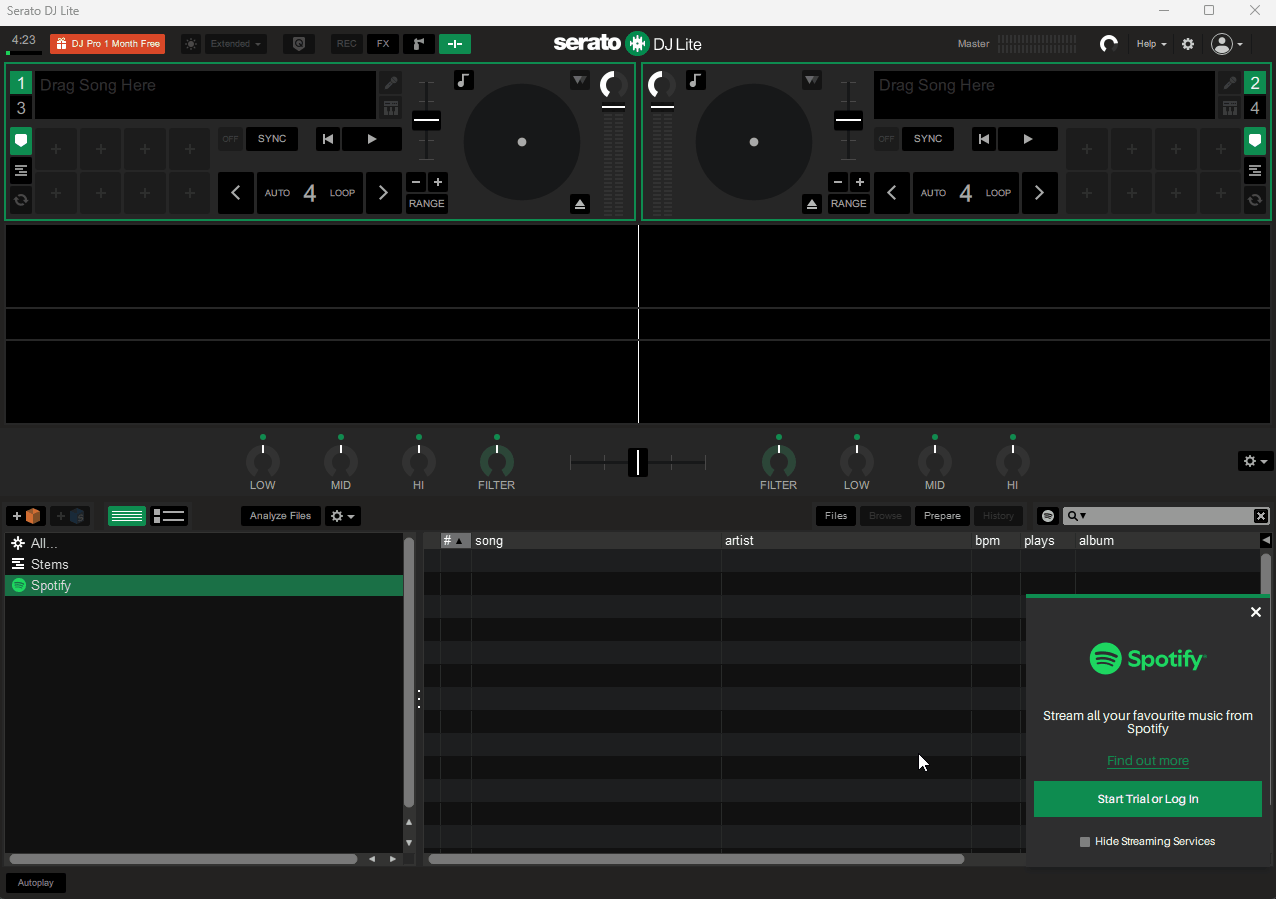 Using Spotify streaming in Serato DJ Lite – Serato Support