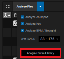 Analysis Setting Serato Support